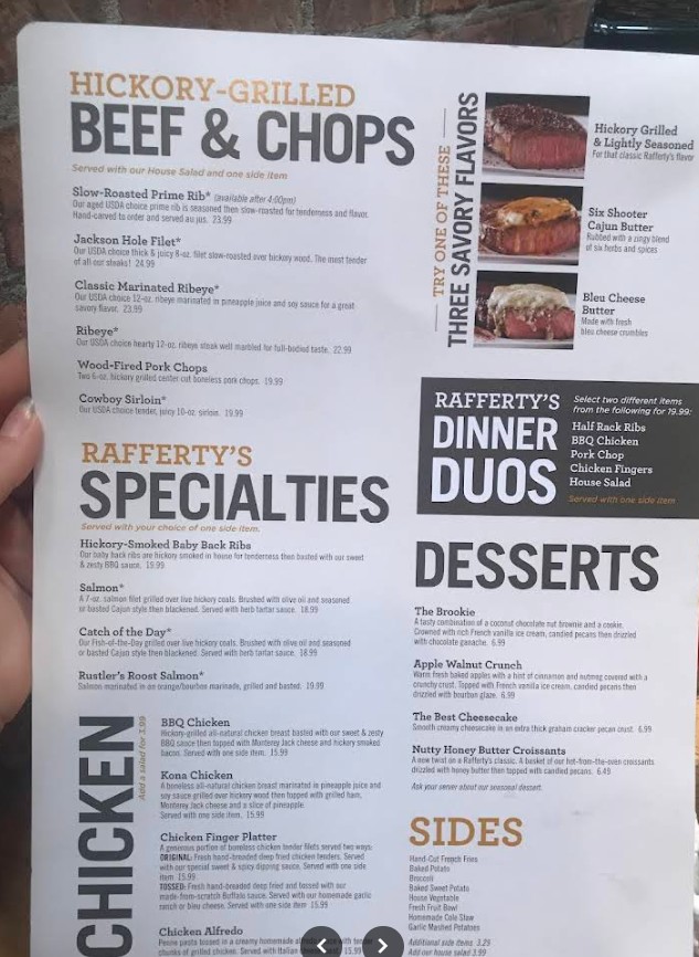 Rafferty’s Restaurant Menu – Burgers, Steaks, and Comfort Food ...